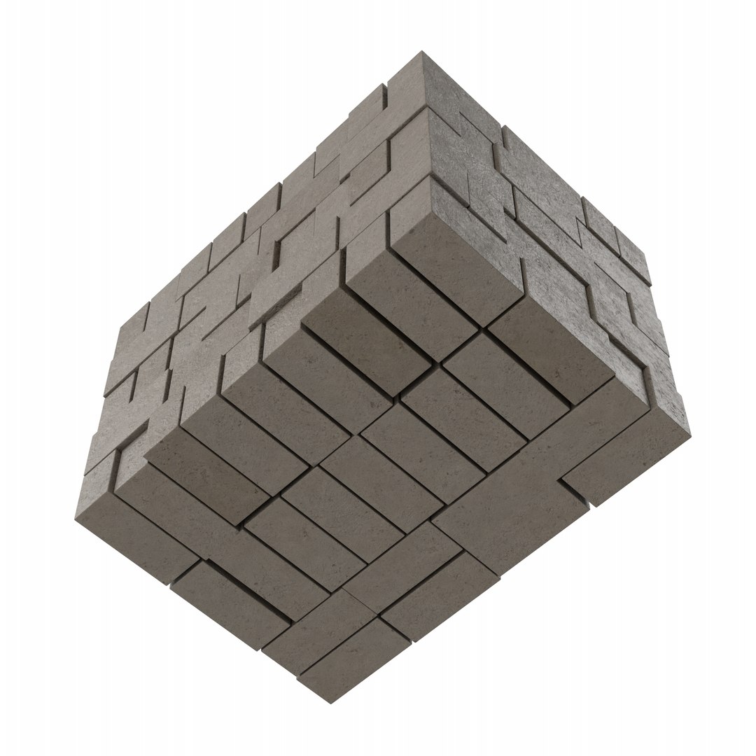 3D Concrete Blocks Stack - TurboSquid 2141238