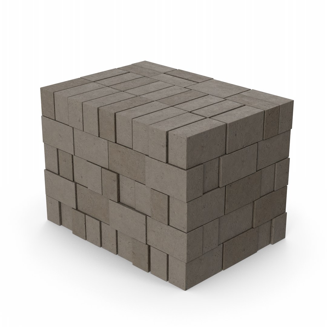 3D Concrete Blocks Stack - TurboSquid 2141238