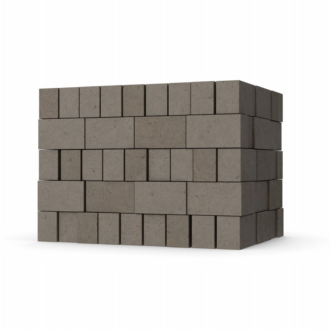 3D Concrete Blocks Stack - TurboSquid 2141238