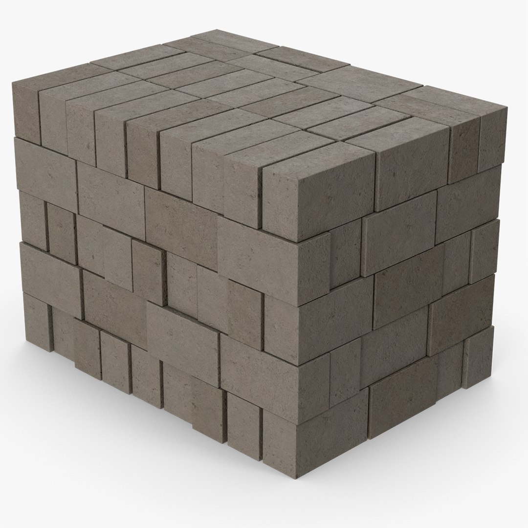 modelo 3d Pila de bloques de hormigón - TurboSquid 2141238