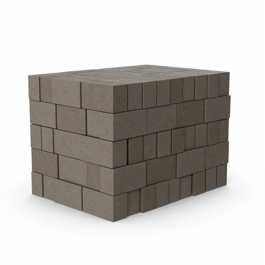 3D Concrete Blocks Stack - TurboSquid 2141238