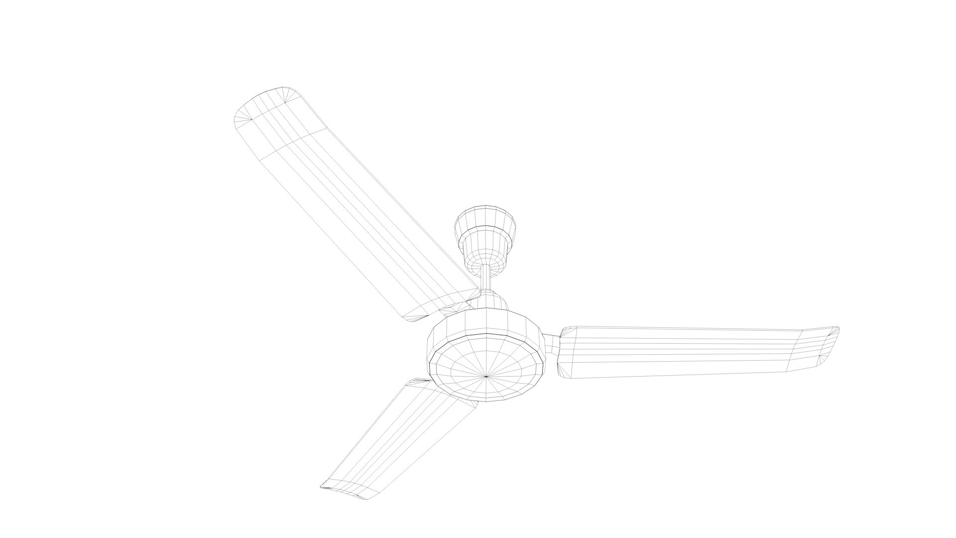 3D Ceiling Fan Model - TurboSquid 2202357