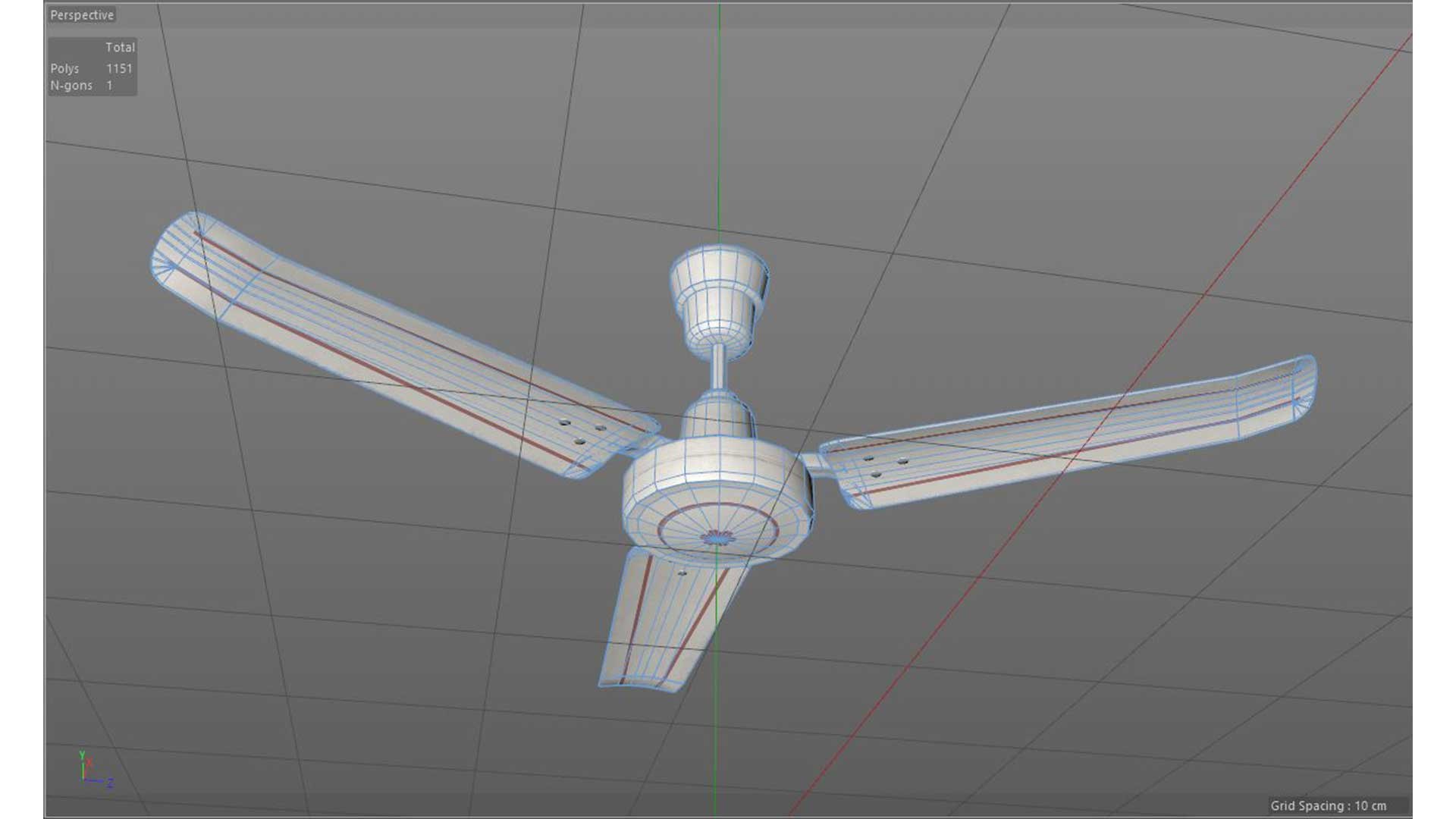 3D Ceiling Fan Model - TurboSquid 2202357
