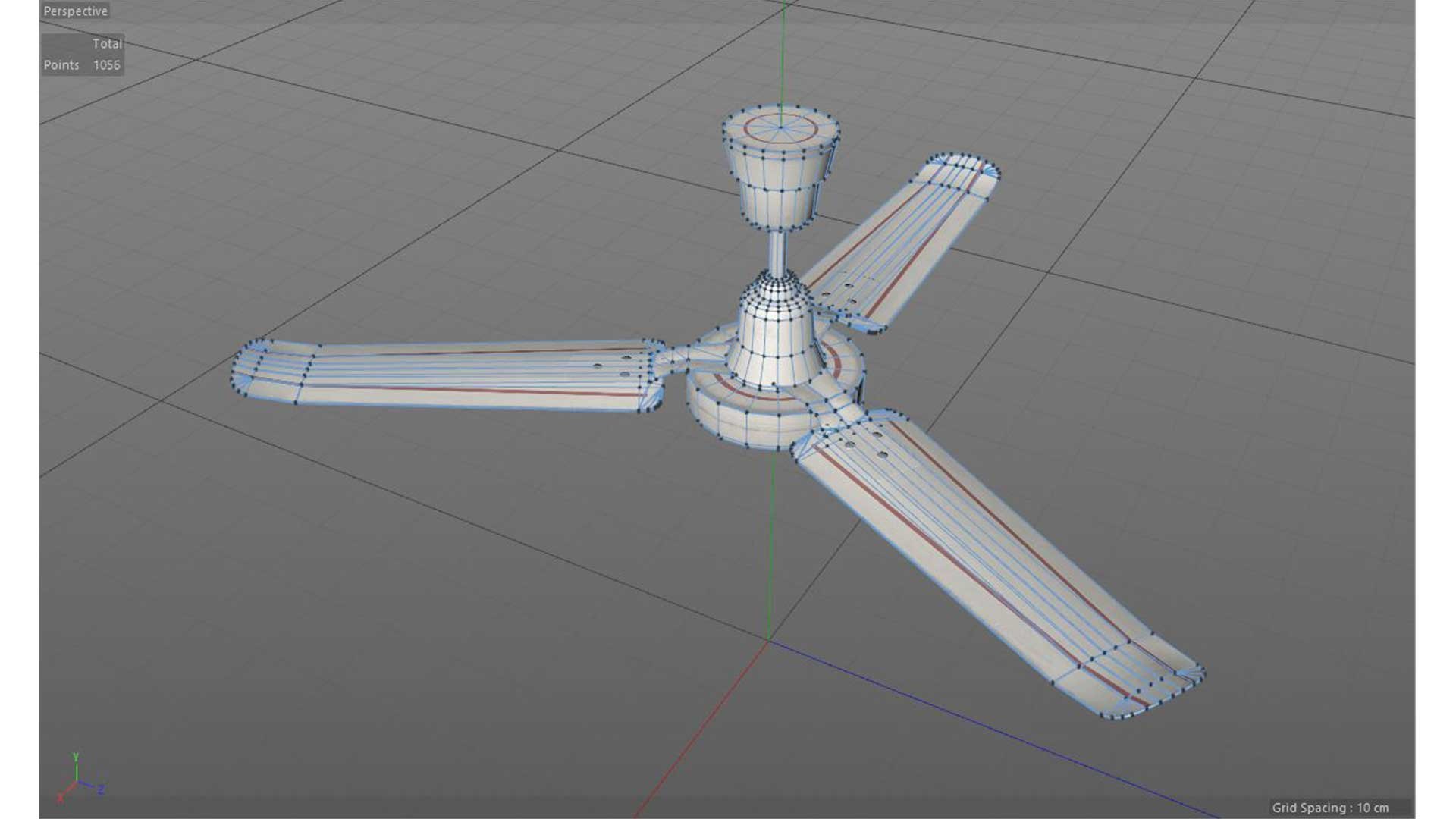 3D Ceiling Fan Model - TurboSquid 2202357