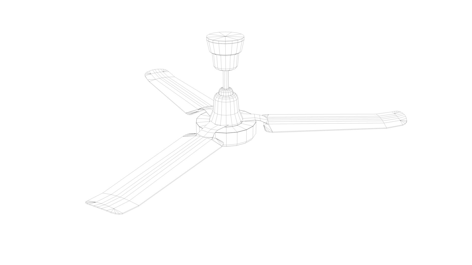 3D Ceiling Fan Model - TurboSquid 2202357
