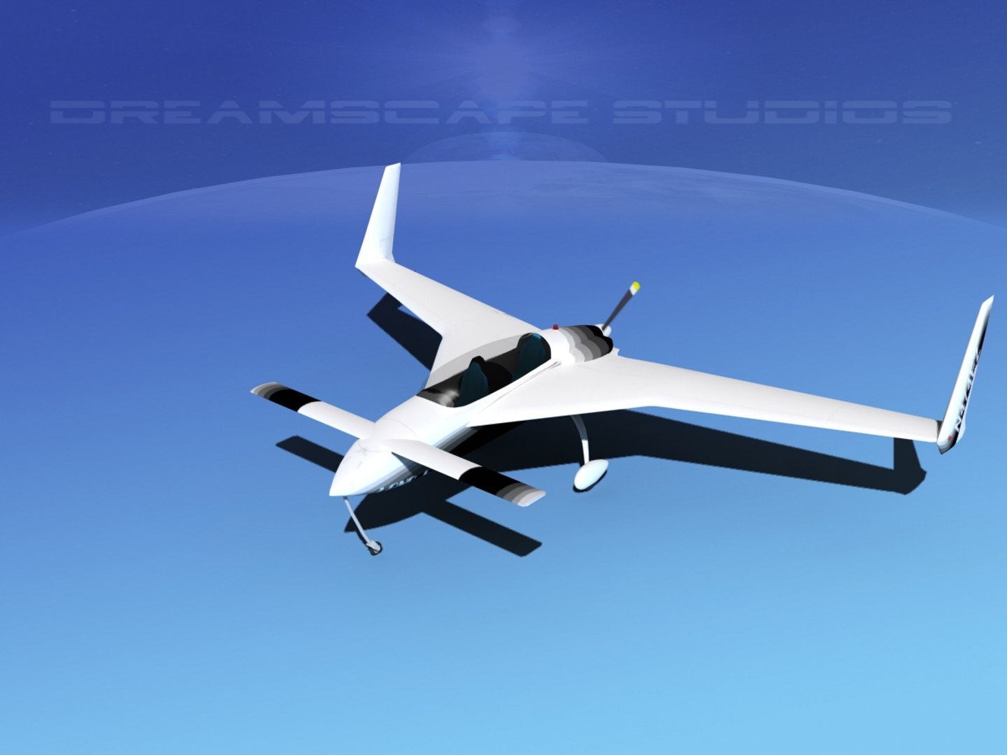 3d rutan long ez model