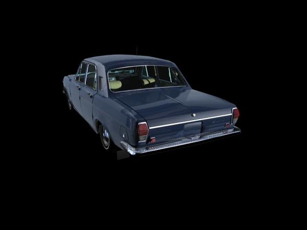 car volga gaz-24 3d model