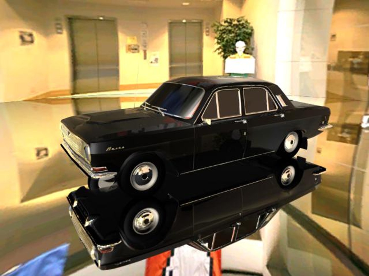 Car Volga Gaz-24 3d Model