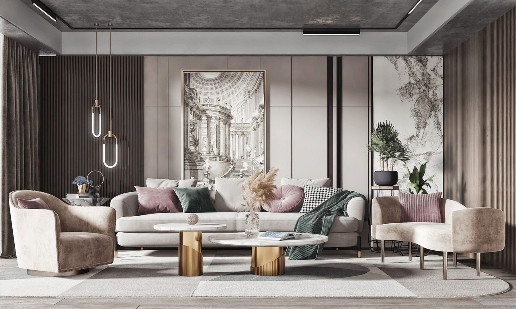 Modern room living model - TurboSquid 2121263