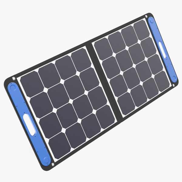 Foldable Portable Solar Panel model - TurboSquid 1995210