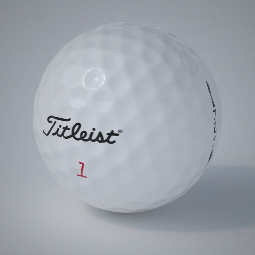 - titleist golf ball 3d mol