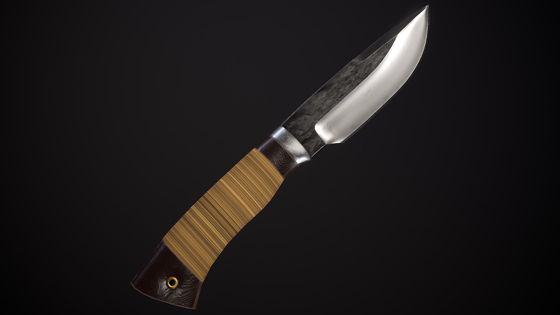 3D Hunting Knife Model - TurboSquid 1682877