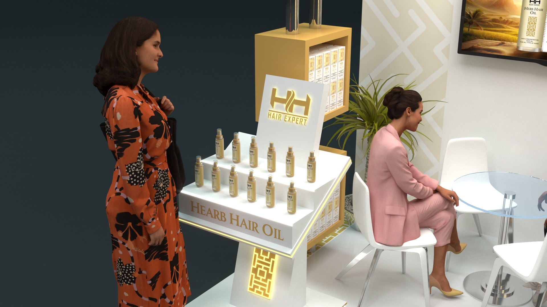 3D Exhibition Stand Stall Model - TurboSquid 2394813