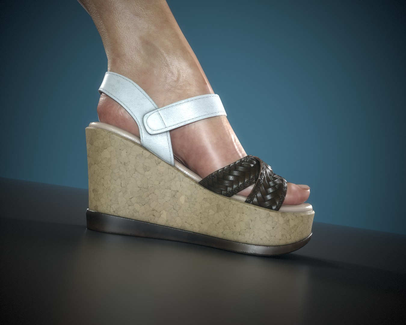 Women Wedge Sandals 3D - TurboSquid 2130128