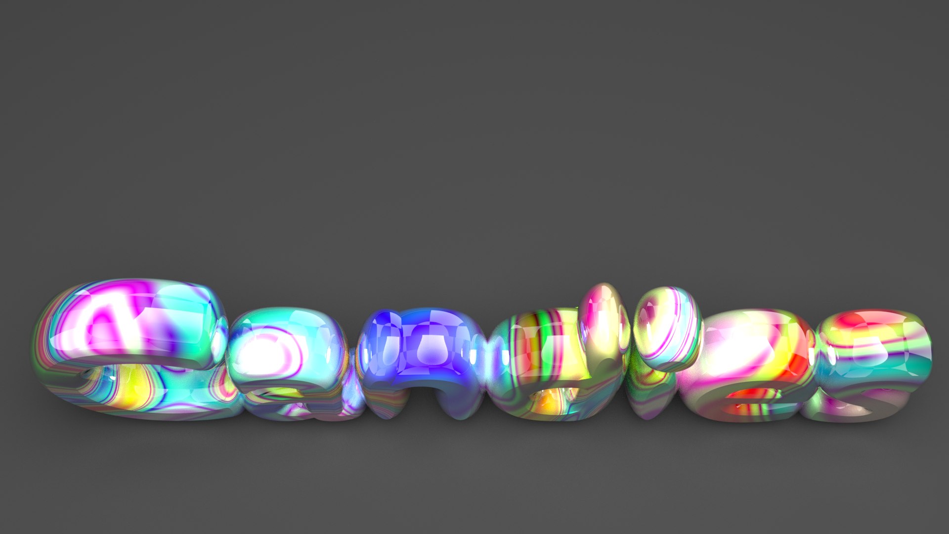 Candies Text 3D Model - TurboSquid 1512927