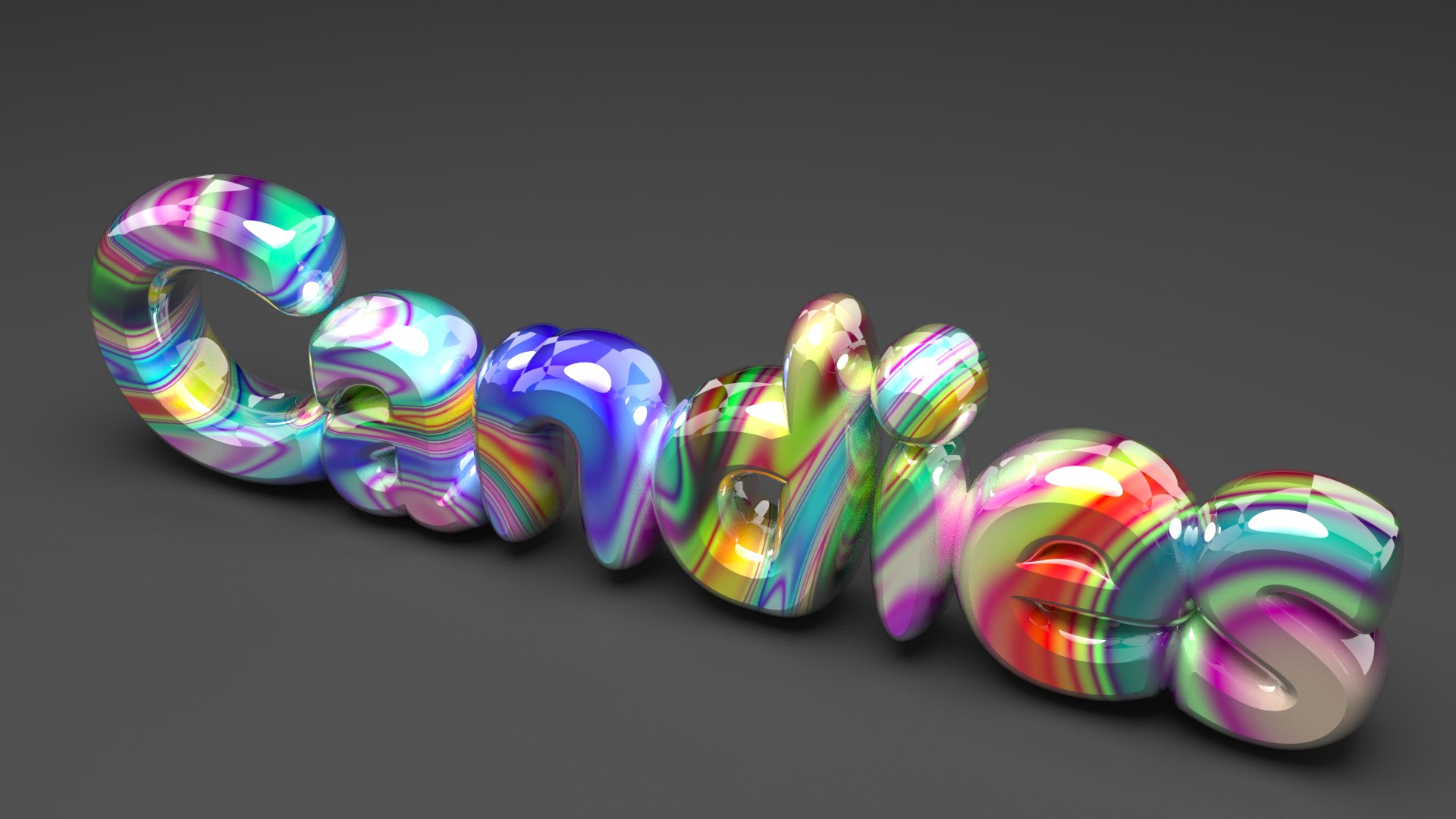 Candies Text 3D Model - TurboSquid 1512927