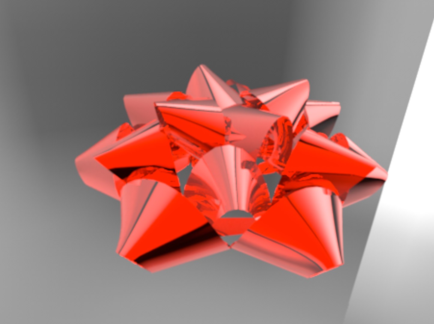 3d Ribbon Bow Model