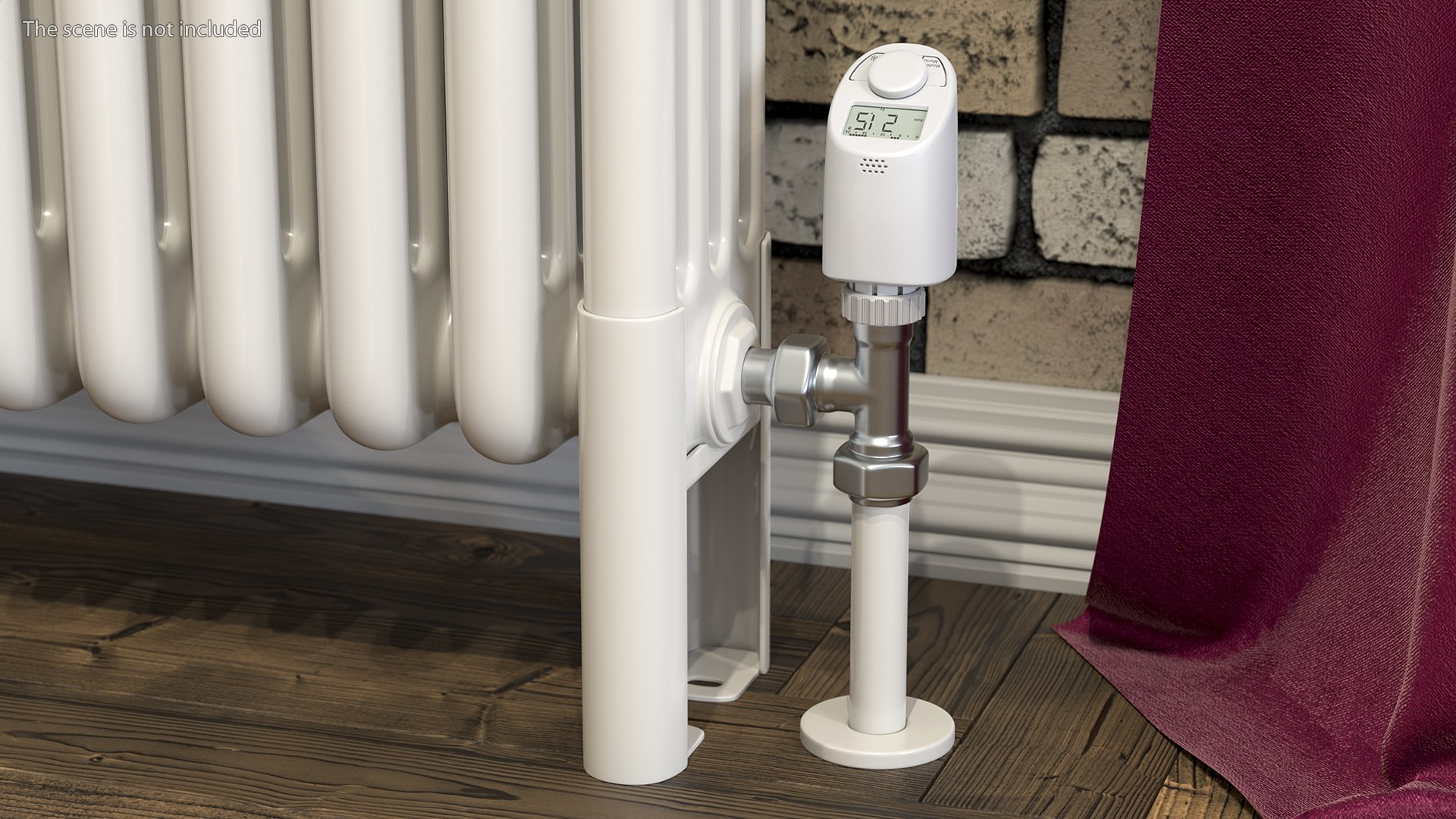 Electronic radiator thermostat model - TurboSquid 1637543