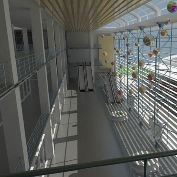 revit multi purpose building 3d model