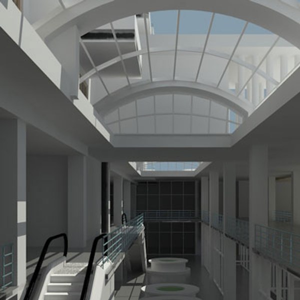 revit multi purpose building 3d model
