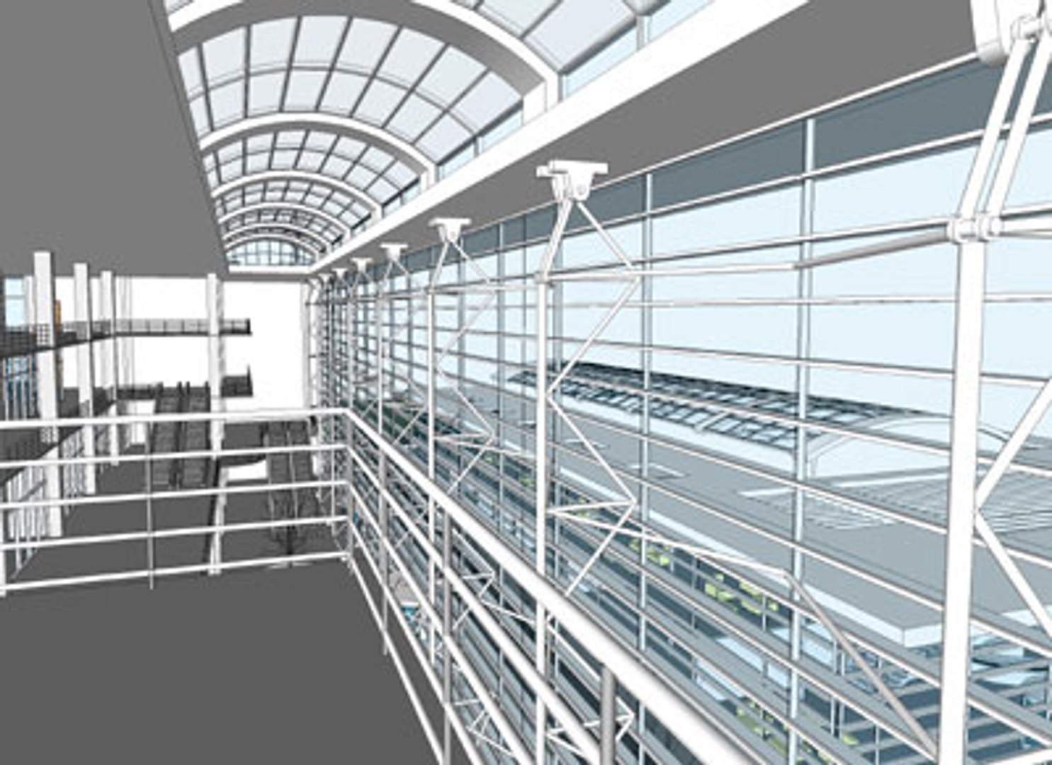 revit multi purpose building 3d model