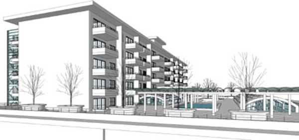 revit multi purpose building 3d model