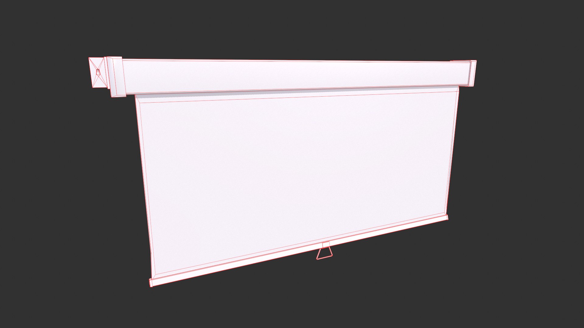 Projector Screen 3D Model - TurboSquid 1843840
