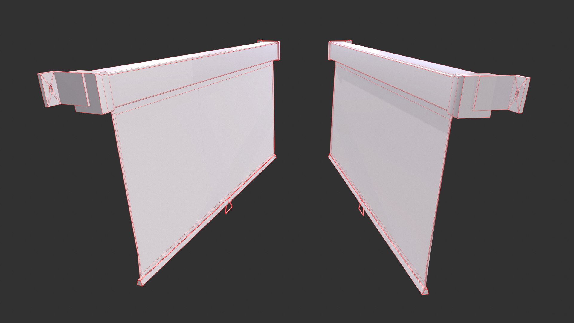 Projector Screen 3D Model - TurboSquid 1843840