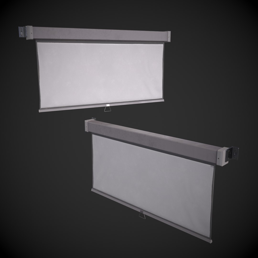 Projector Screen 3D Model - TurboSquid 1843840