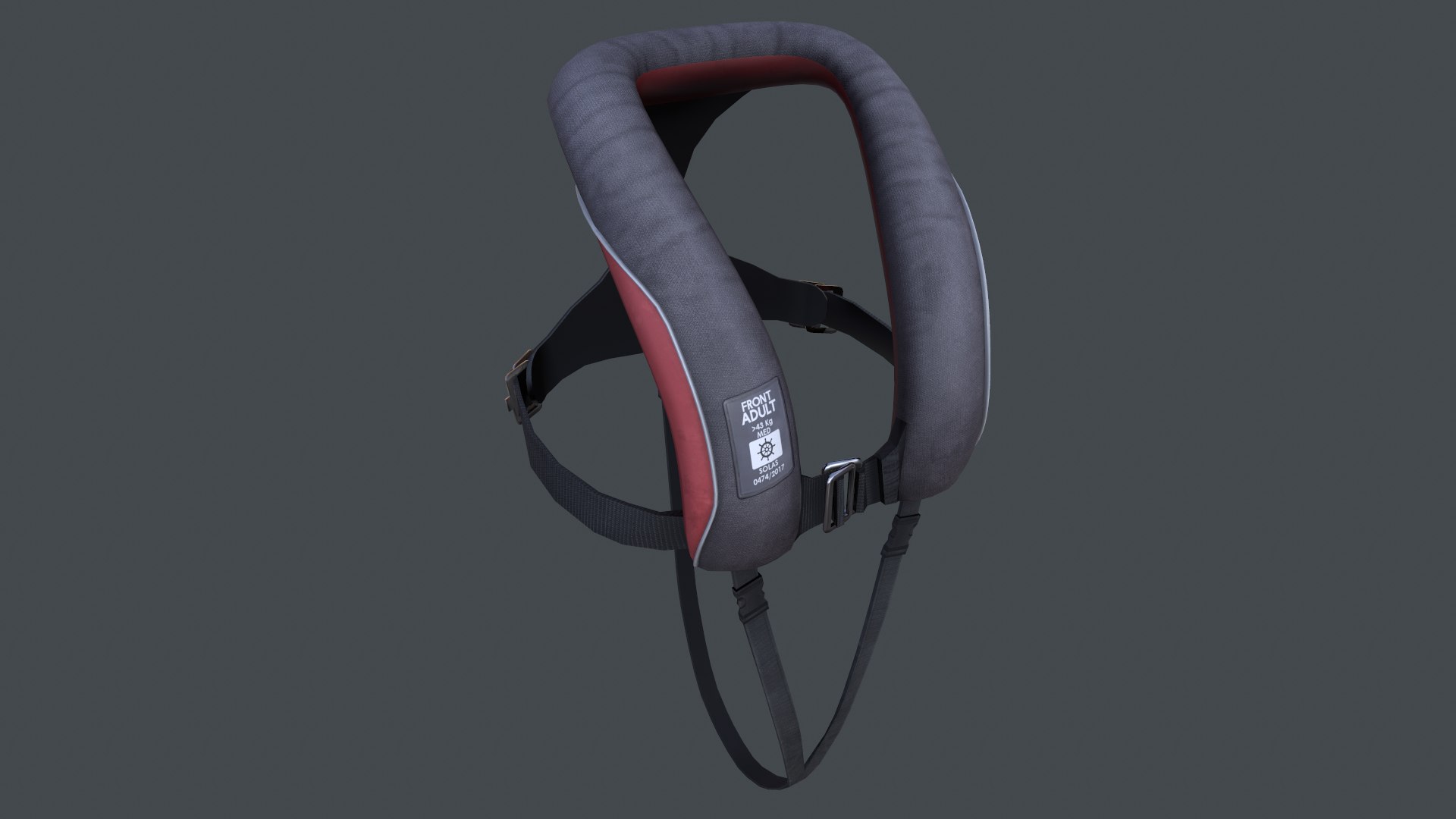 3D Model Inflatable Life Jacket SOLAS - TurboSquid 2187361