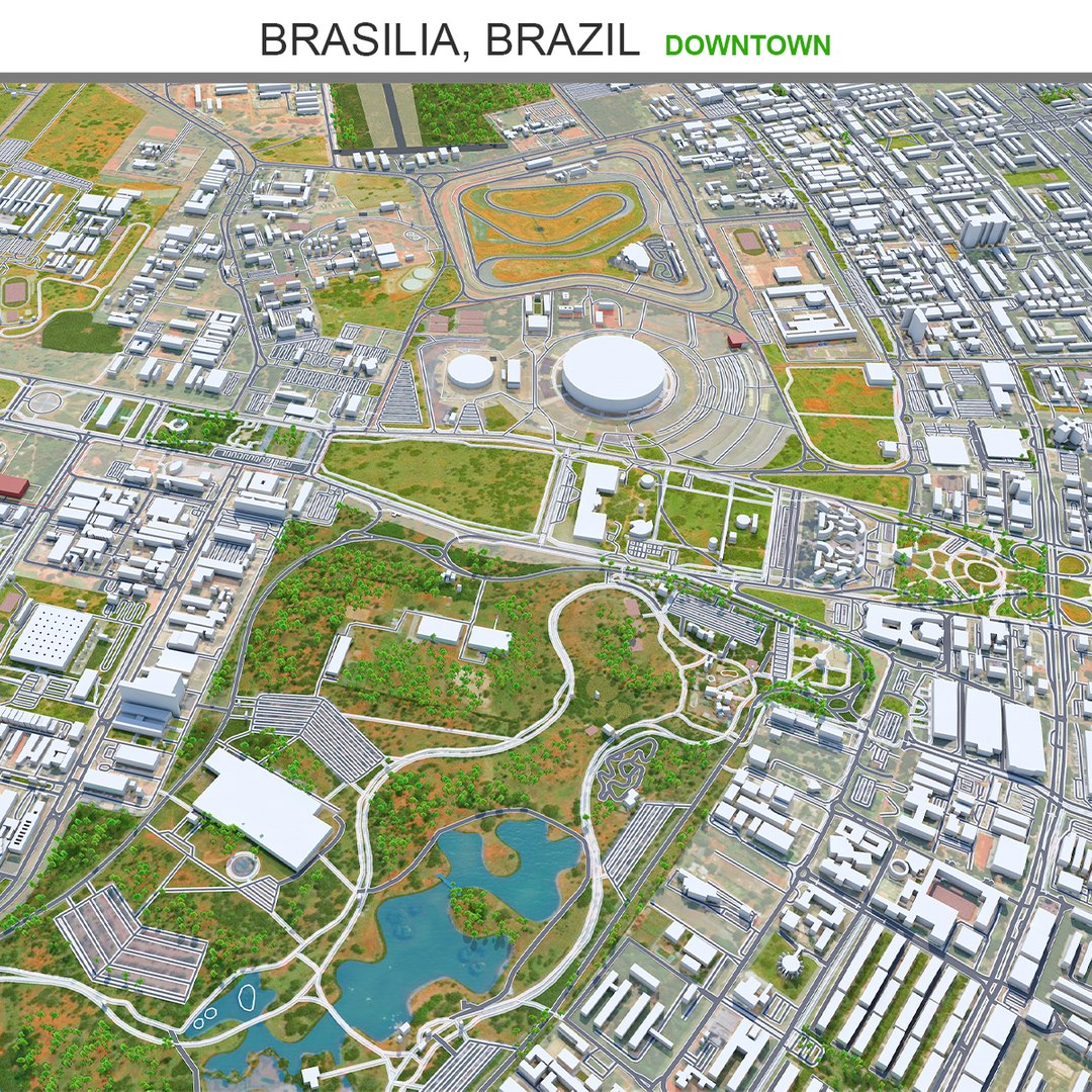 3D model Brasilia Downtown in Brazil - TurboSquid 1926136
