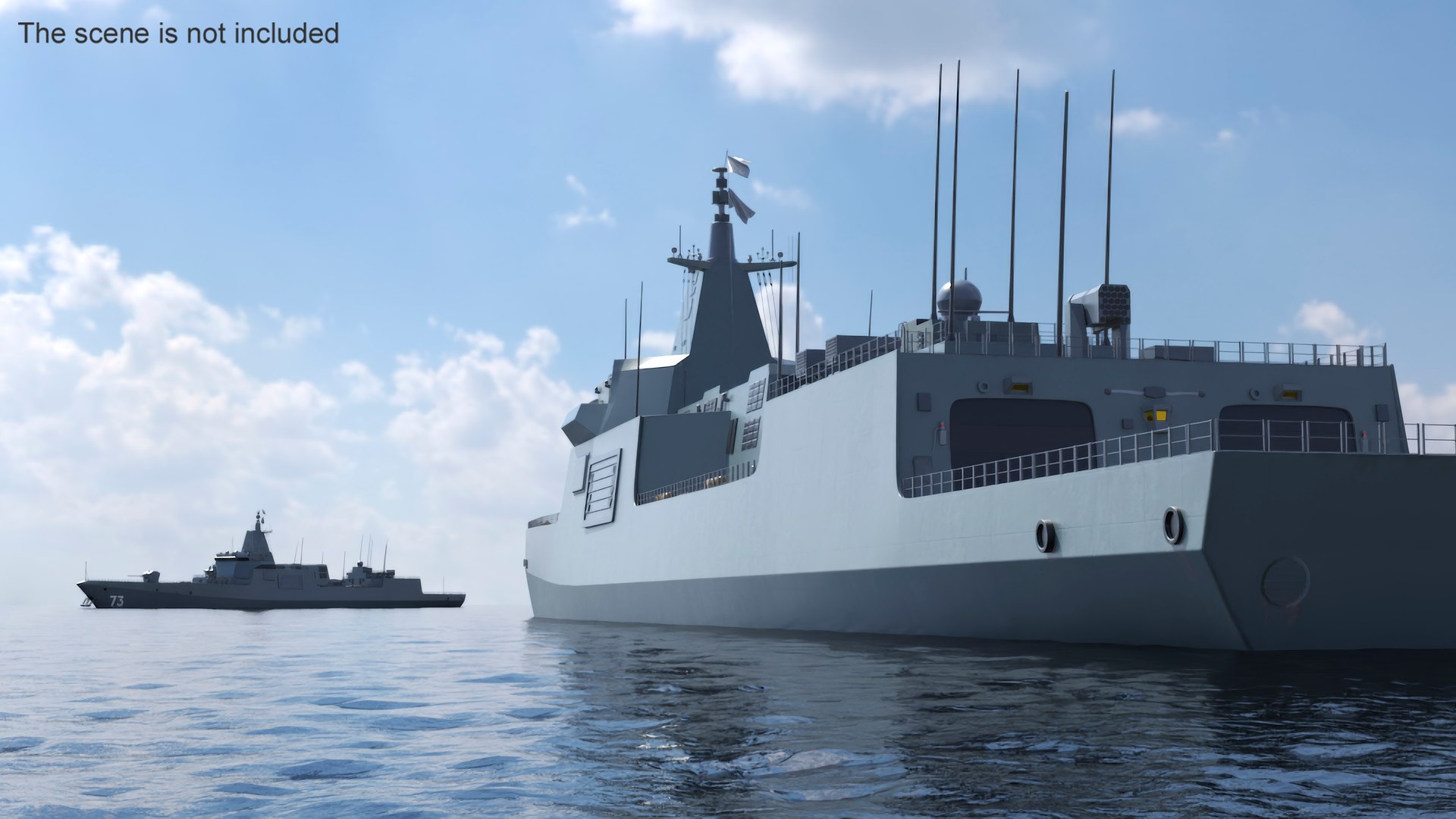 3D Modern Naval Destroyer Ship Model - TurboSquid 2362538