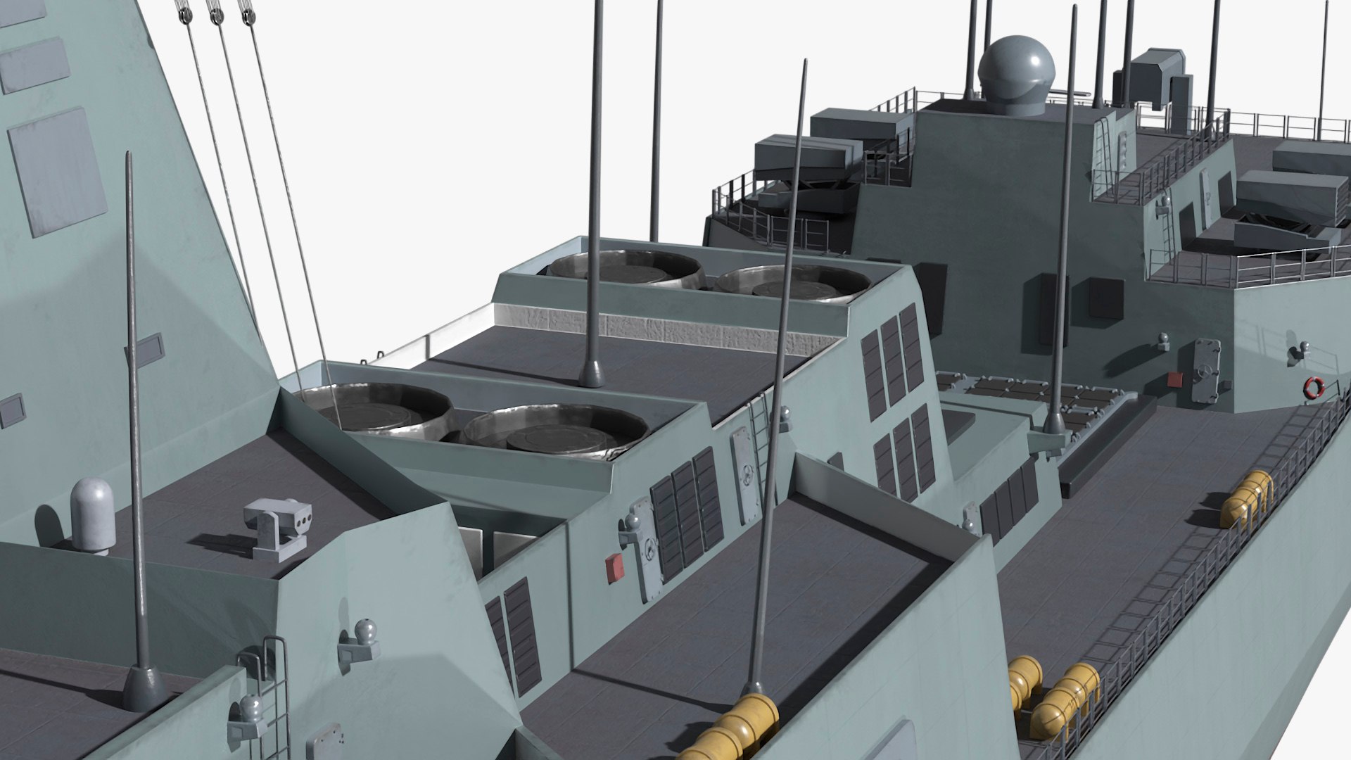 3D Modern Naval Destroyer Ship Model - TurboSquid 2362538