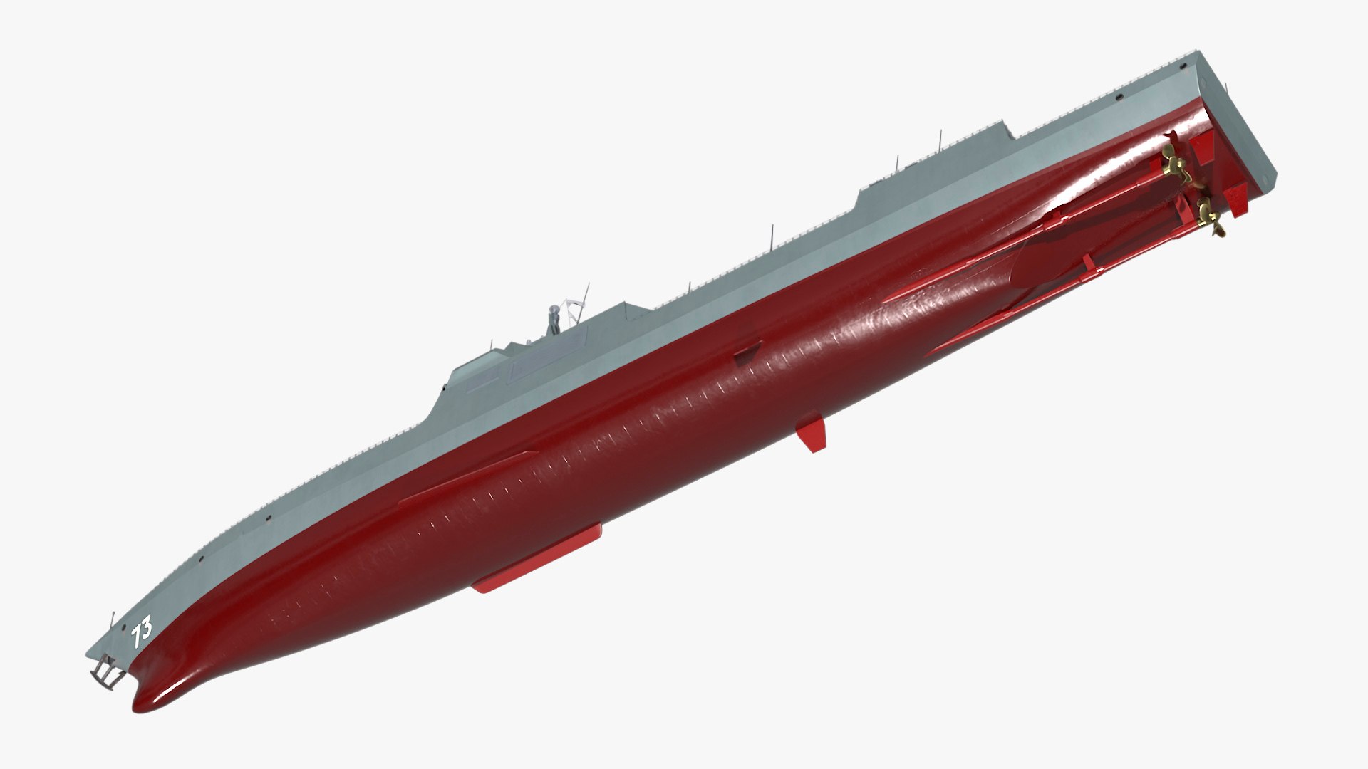 3D Modern Naval Destroyer Ship Model - TurboSquid 2362538
