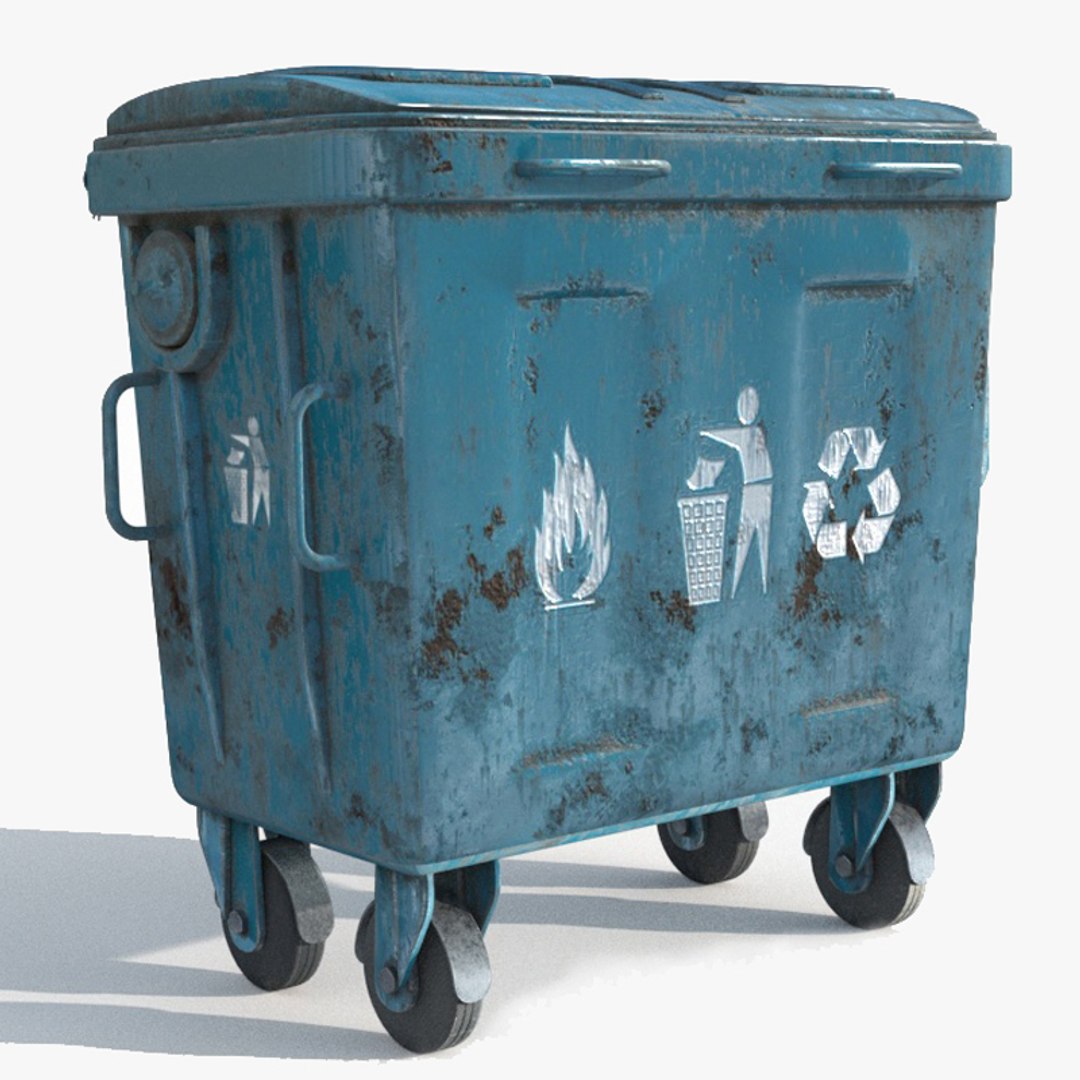 3D Model Garbage Bin - TurboSquid 2339677