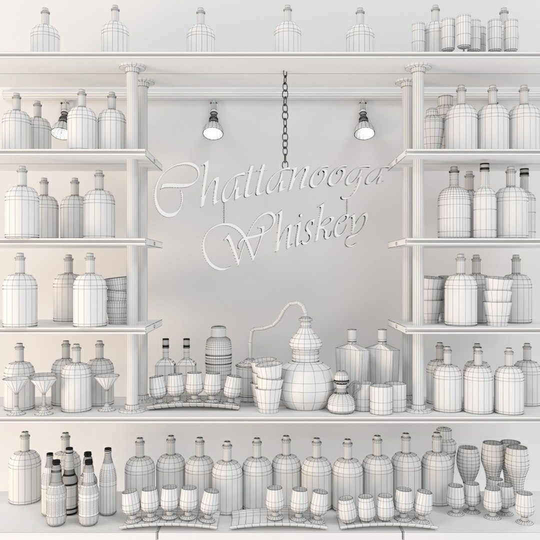 3D Bar Alcohol Model - TurboSquid 1356116