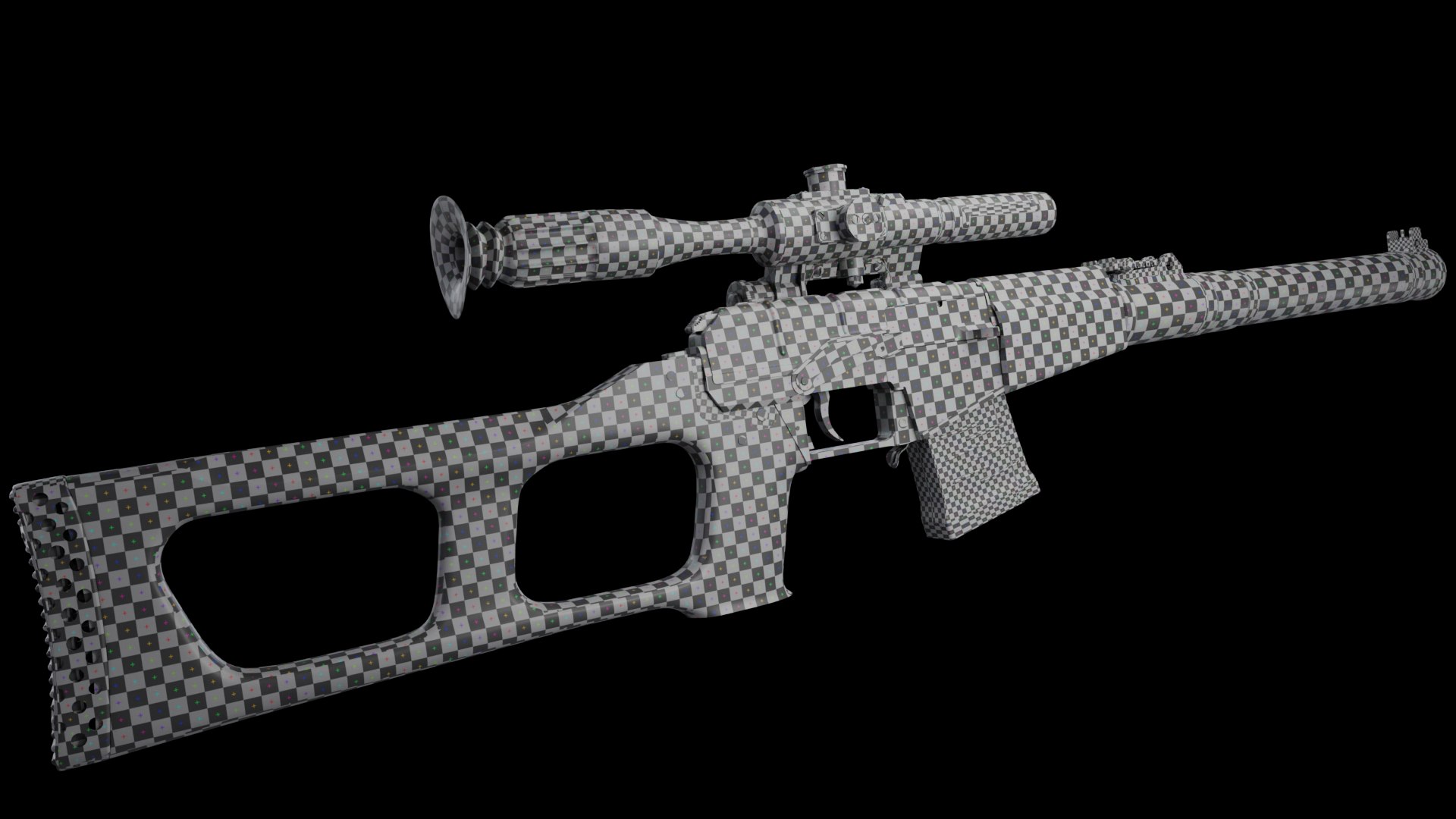 Realistic VSS Vintorez Sniper Silent Rifle 3D Model - TurboSquid 2159099