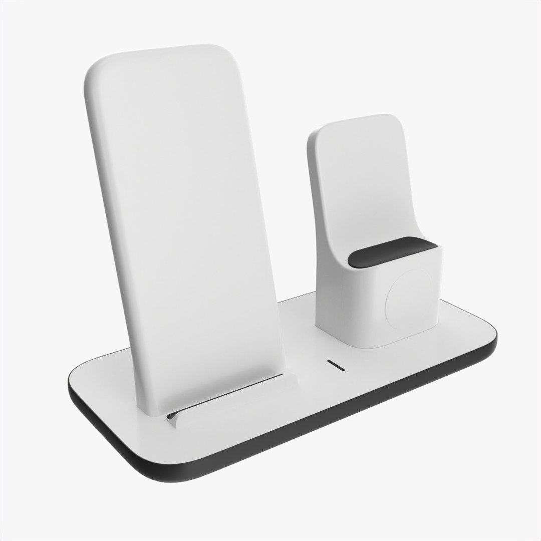 Wireless Charging Base 3-in-1 Model - TurboSquid 1867039