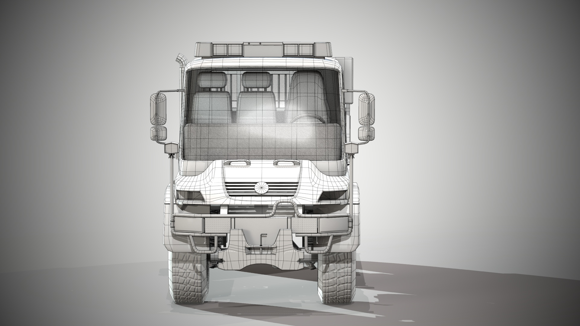 3D model dump truck unimog industrial - TurboSquid 1635689