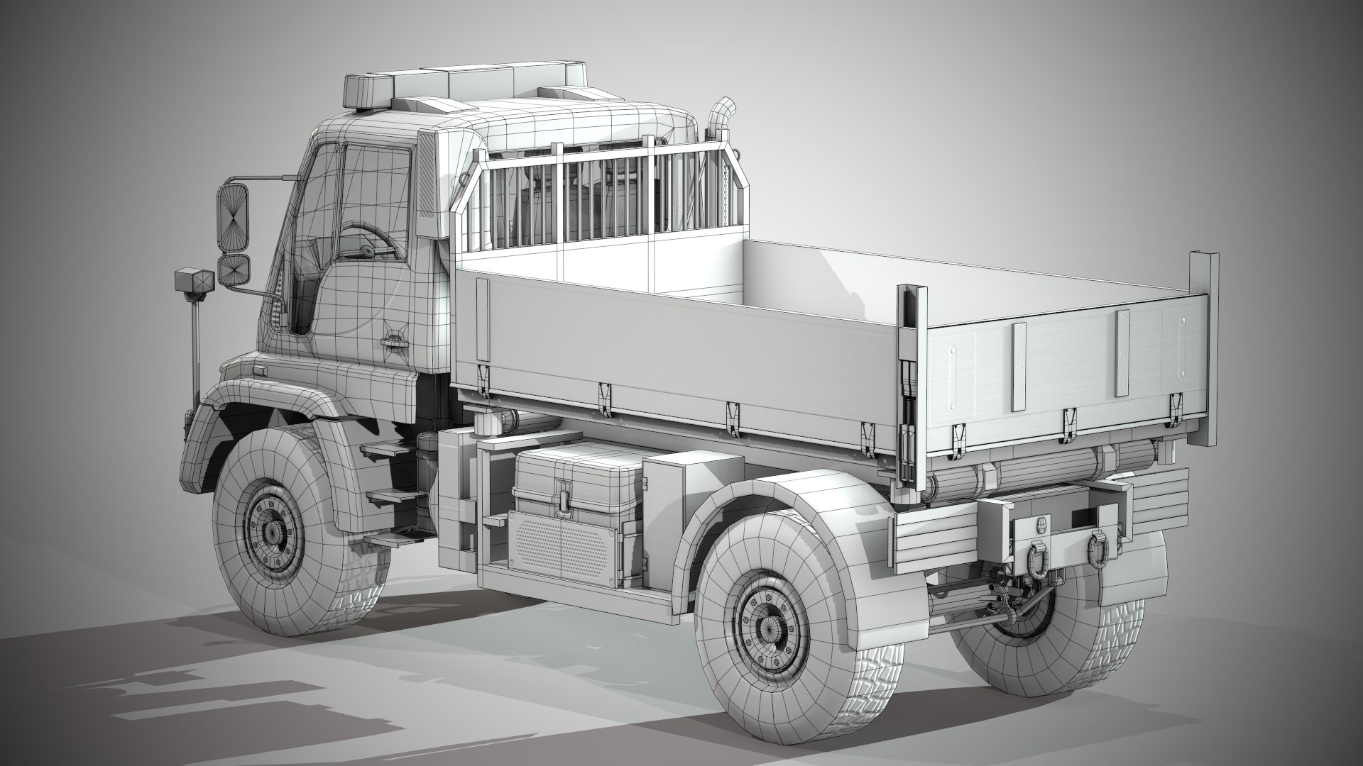 3D model dump truck unimog industrial - TurboSquid 1635689