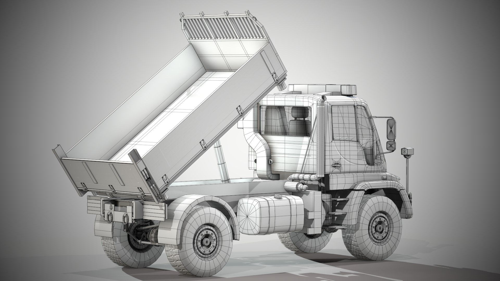 3D model dump truck unimog industrial - TurboSquid 1635689