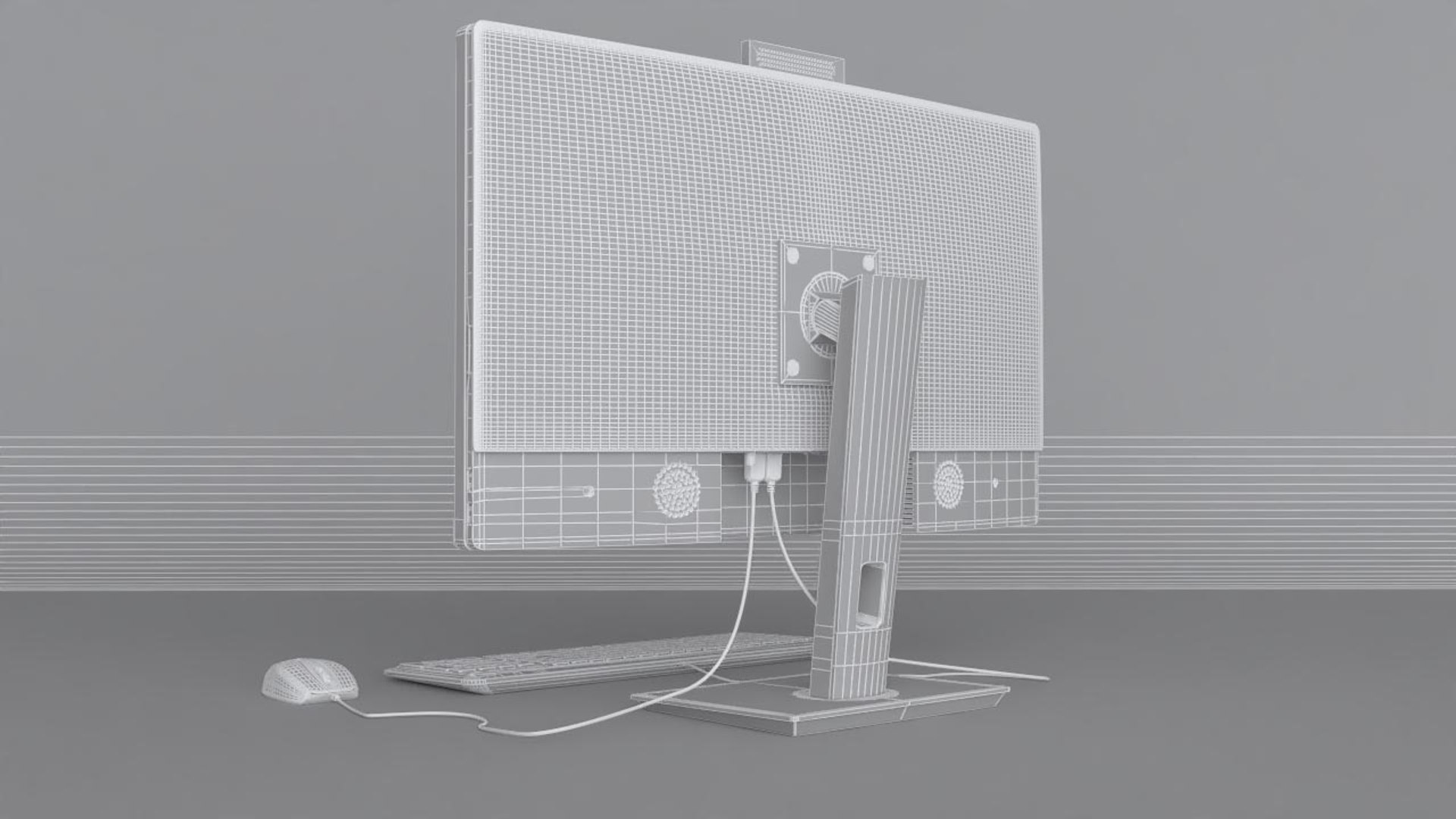 3D Computer Desktop Desk - TurboSquid 1481423