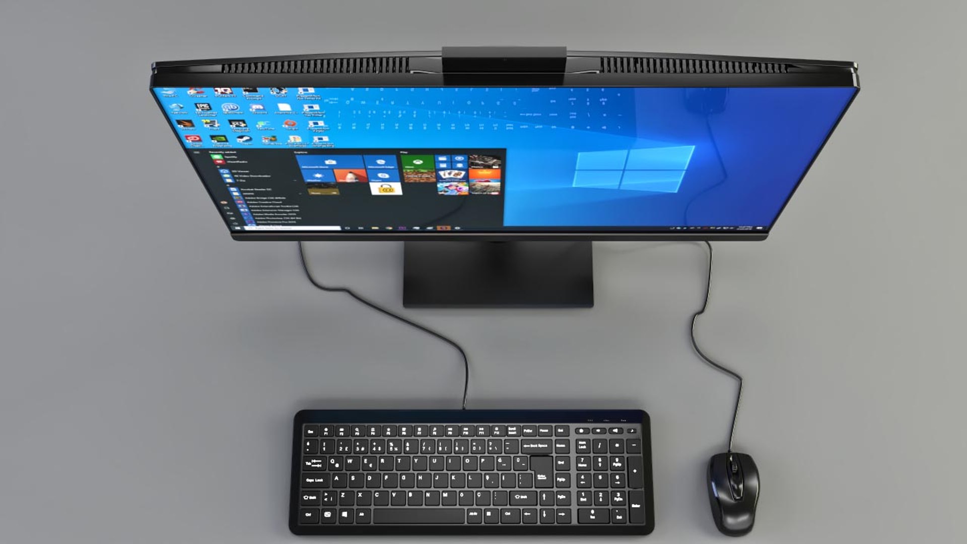 3D Computer Desktop Desk - TurboSquid 1481423