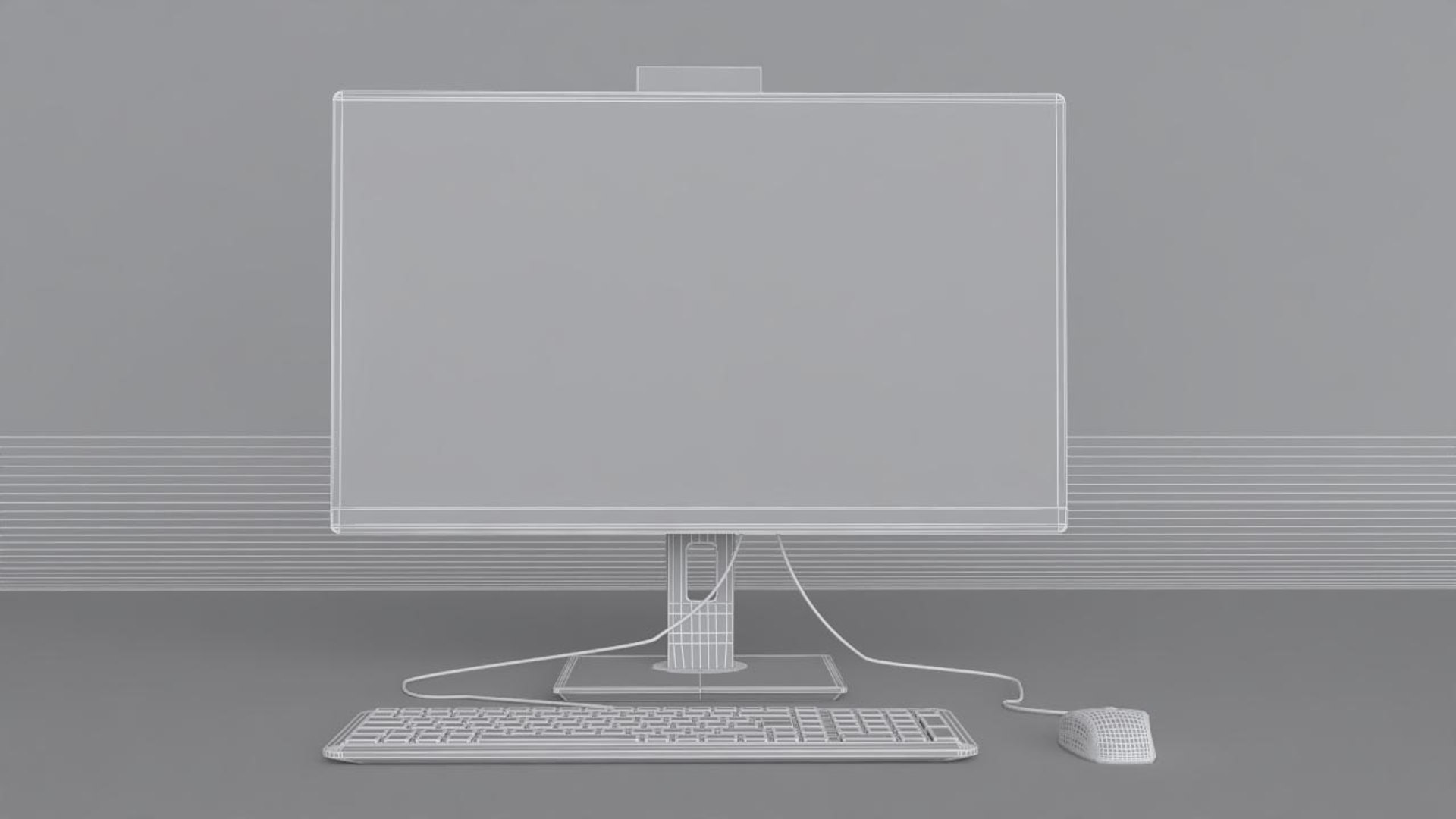 3D Computer Desktop Desk - TurboSquid 1481423