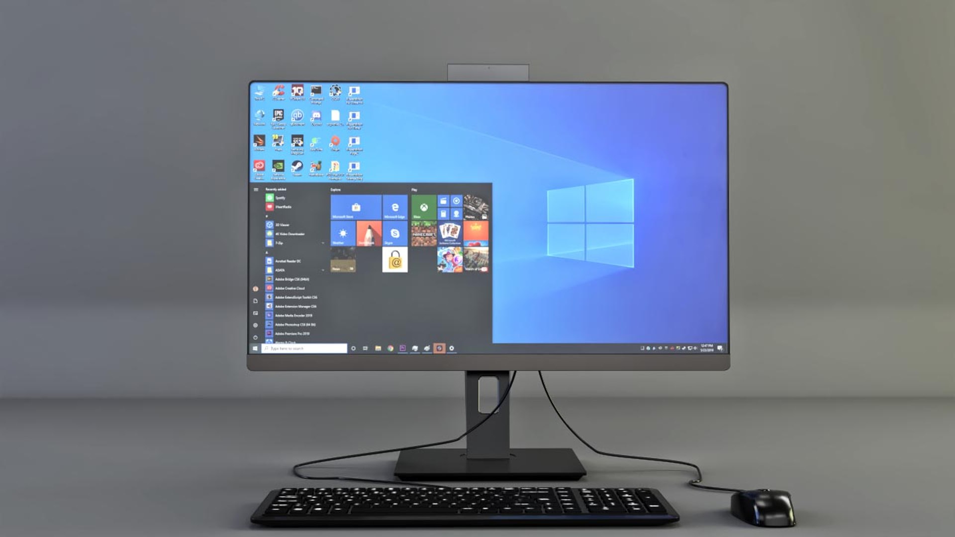 3D Computer Desktop Desk - TurboSquid 1481423