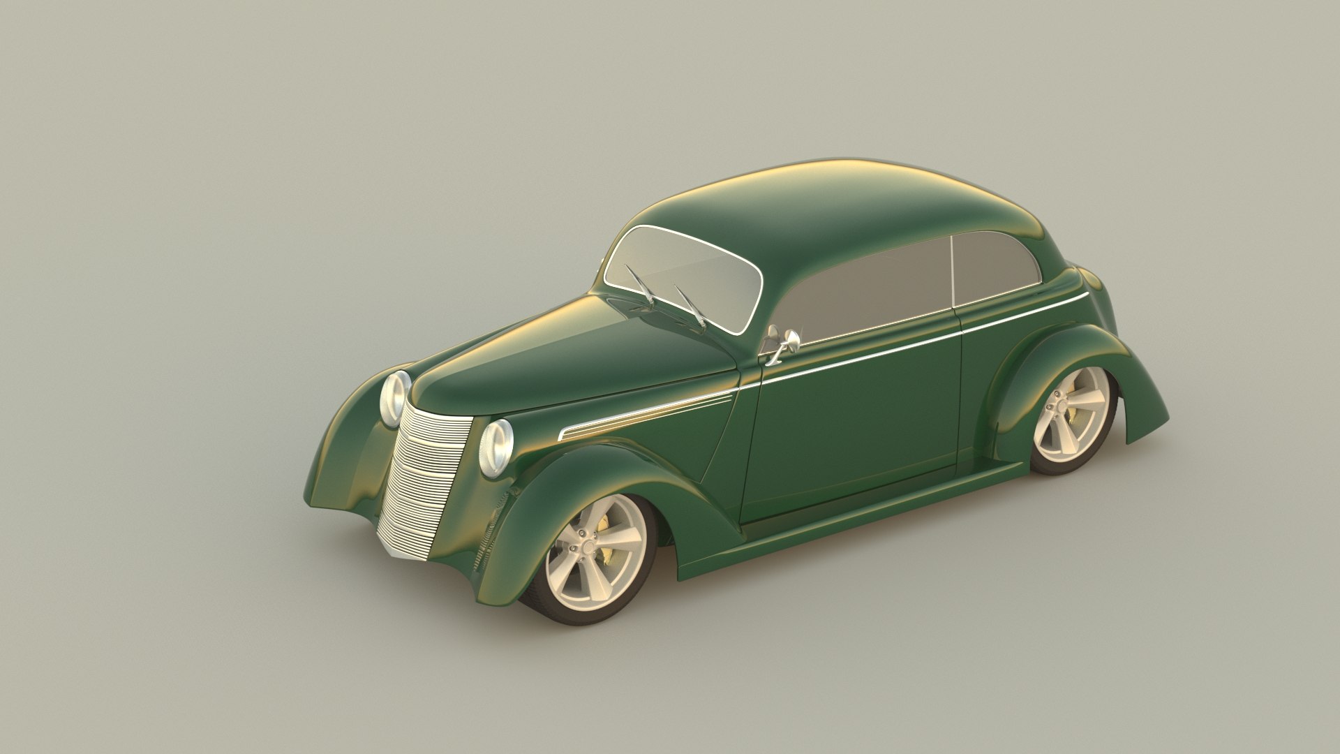 Hot Rod Classic Custom Car 3D Model - TurboSquid 1874344