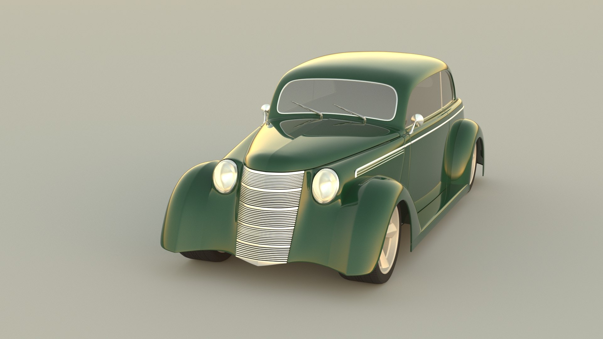 Hot Rod Classic Custom Car 3D Model - TurboSquid 1874344