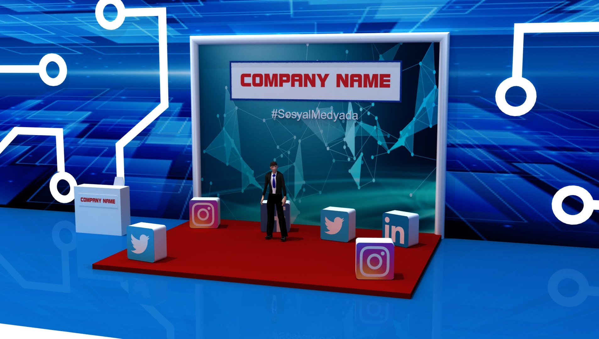 3D huge fair stand model - TurboSquid 1567956