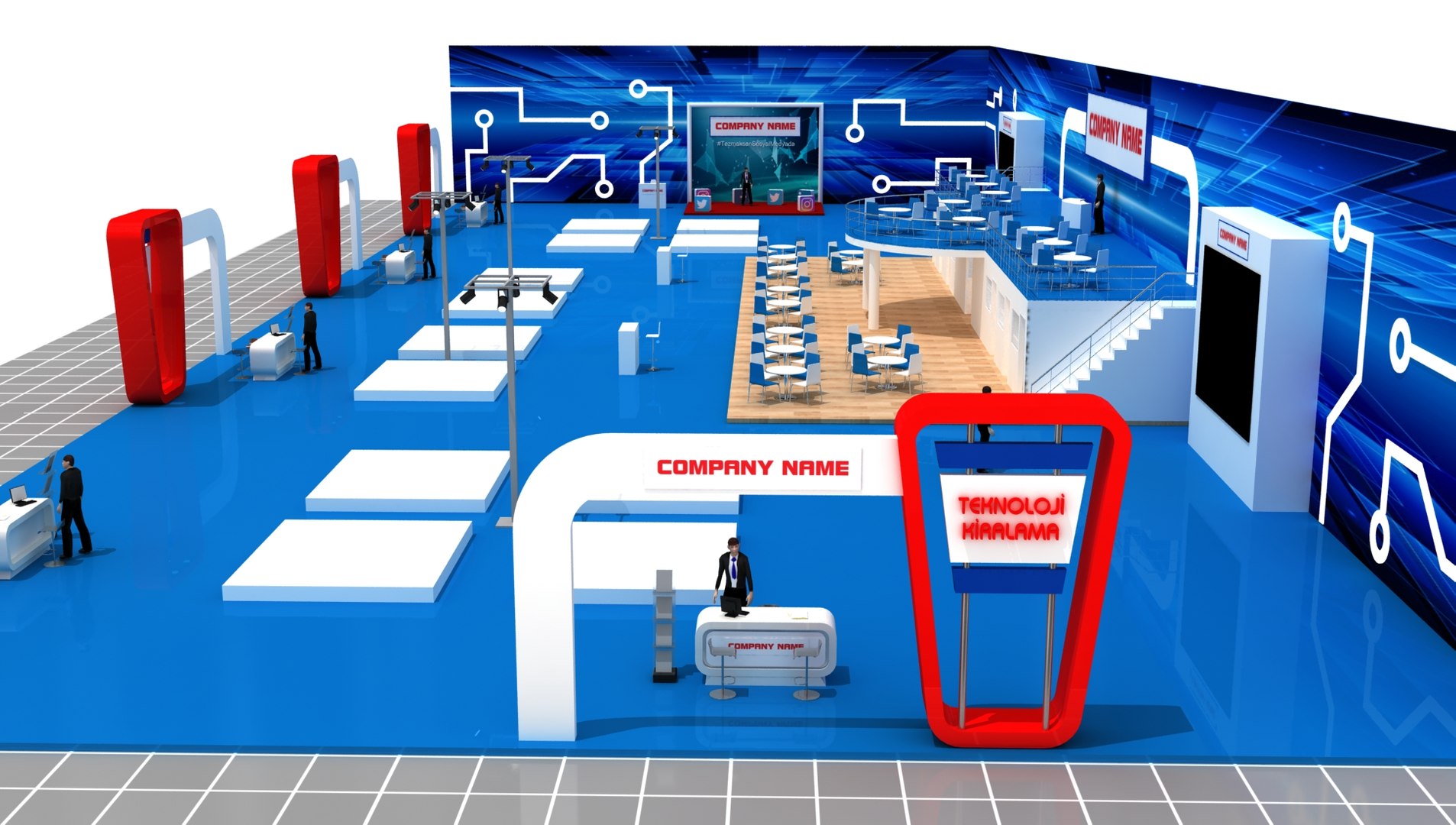 3D huge fair stand model - TurboSquid 1567956