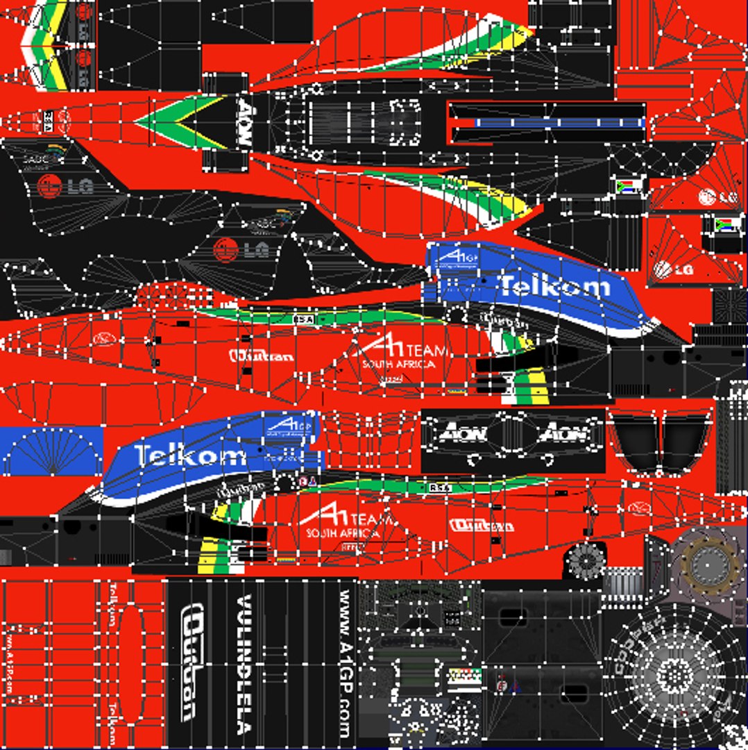 a1gp car racing 3d max